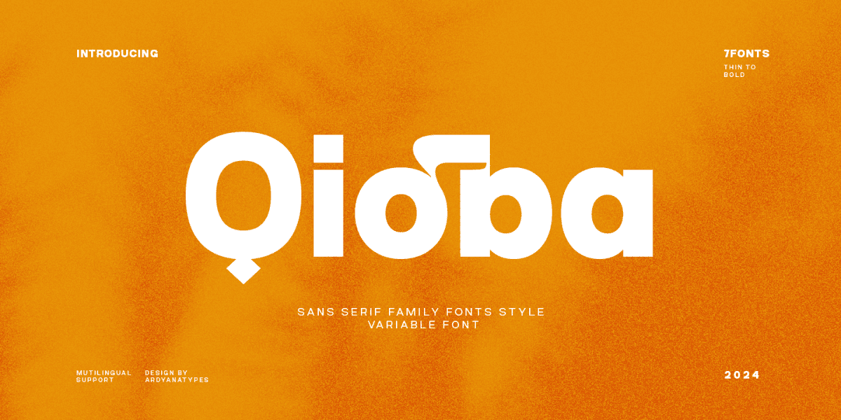 Qioba Font Family · 1001 Fonts