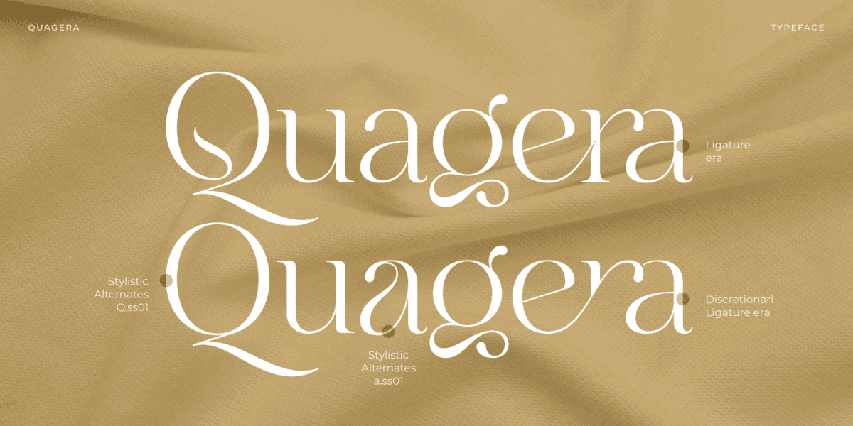 Quagera Font · 1001 Fonts