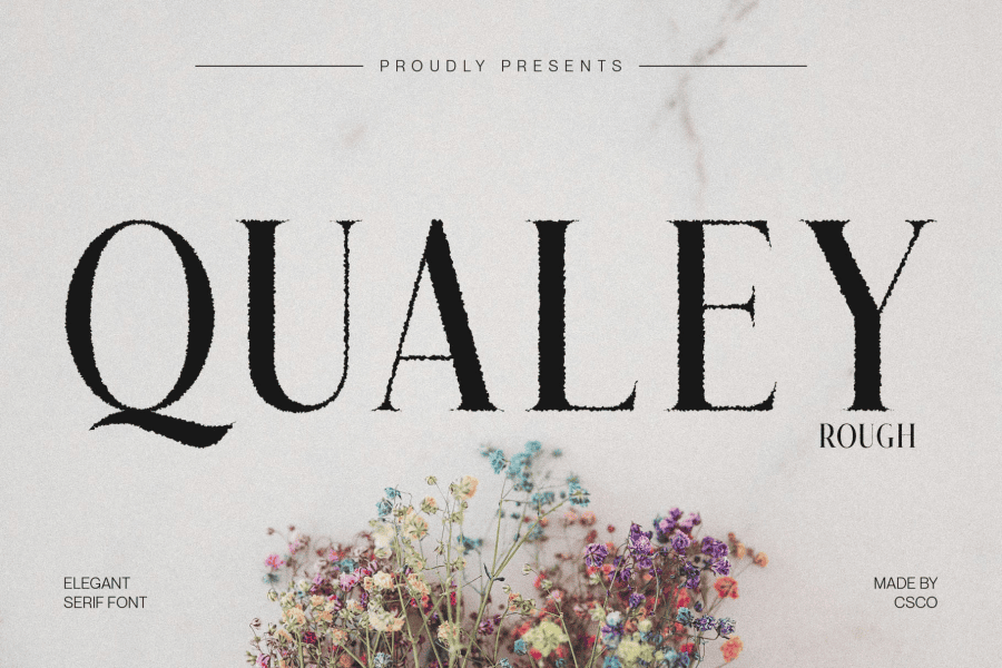 Qualey Rough Demo Font · 1001 Fonts