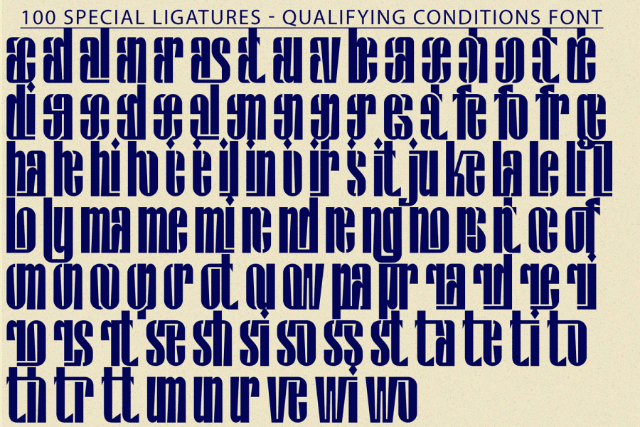 Qualifying Conditions Demo Font · 1001 Fonts