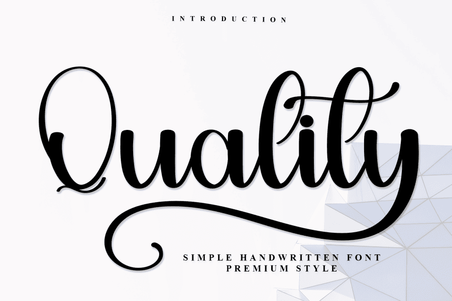 Quality Font · 1001 Fonts