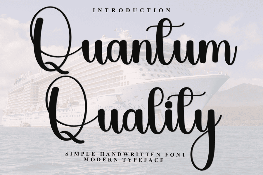 Quantum Quality Font · 1001 Fonts