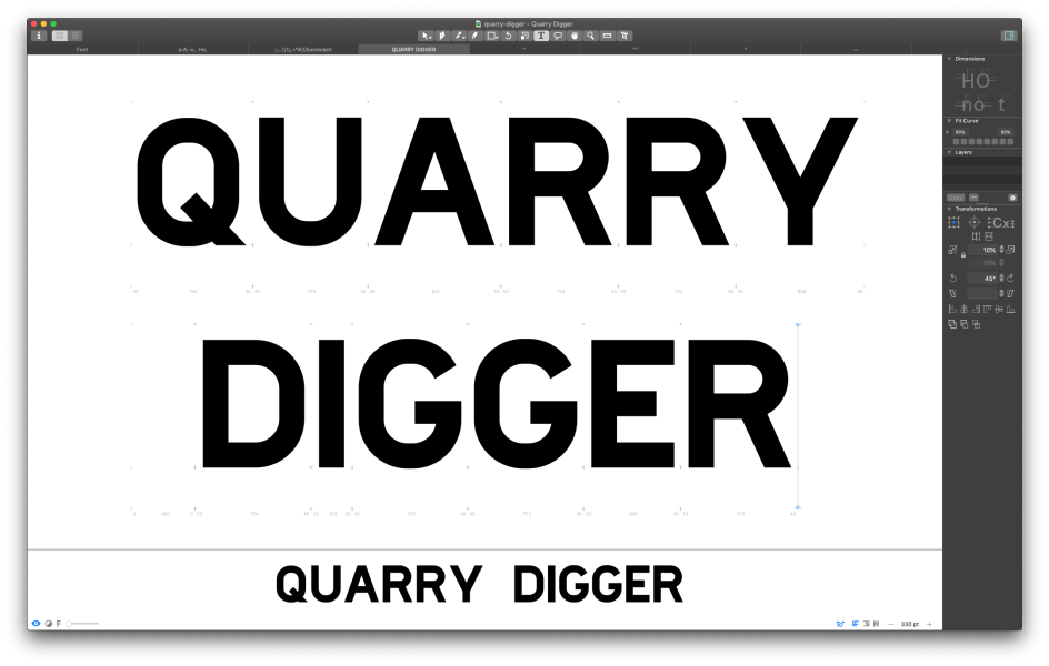 Quarry Digger Font · 1001 Fonts