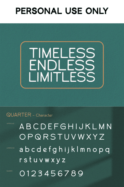 Quarter Free Font · 1001 Fonts