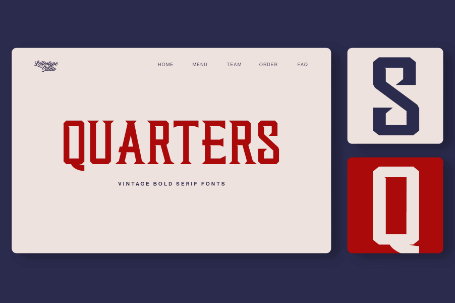 Quarters DEMO Font · 1001 Fonts