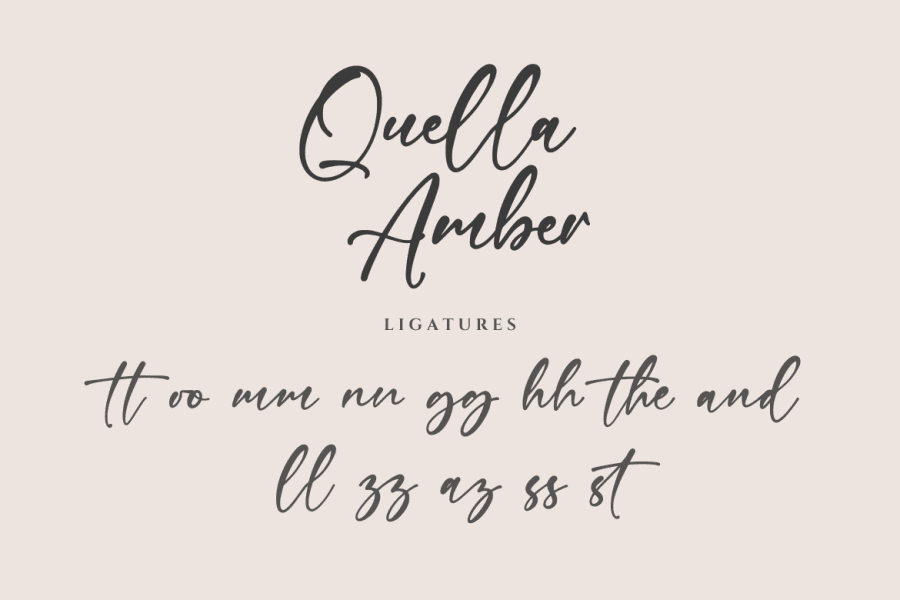 Quella Amber Font · 1001 Fonts