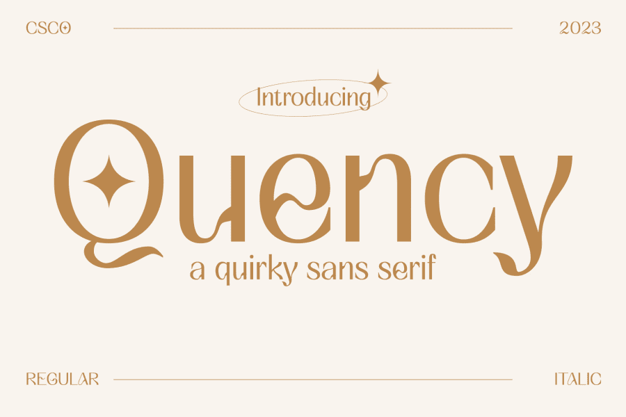 Quency Demo Font · 1001 Fonts