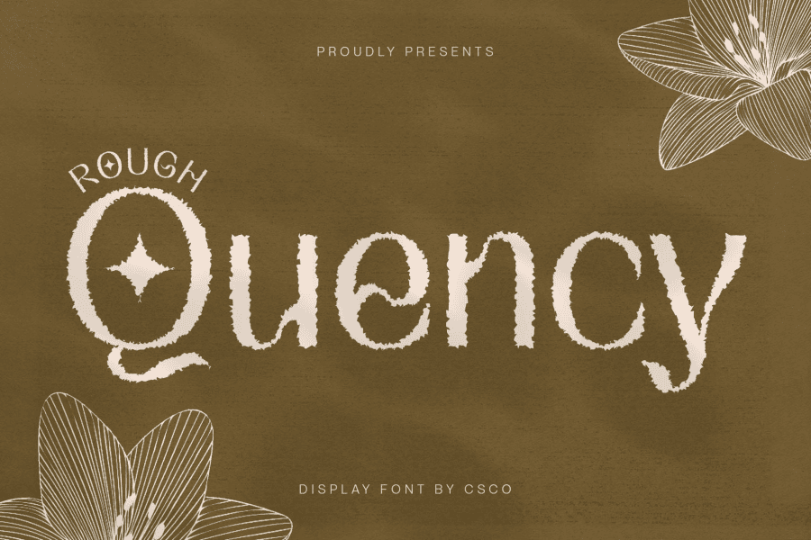 Quency Rough Demo Font · 1001 Fonts
