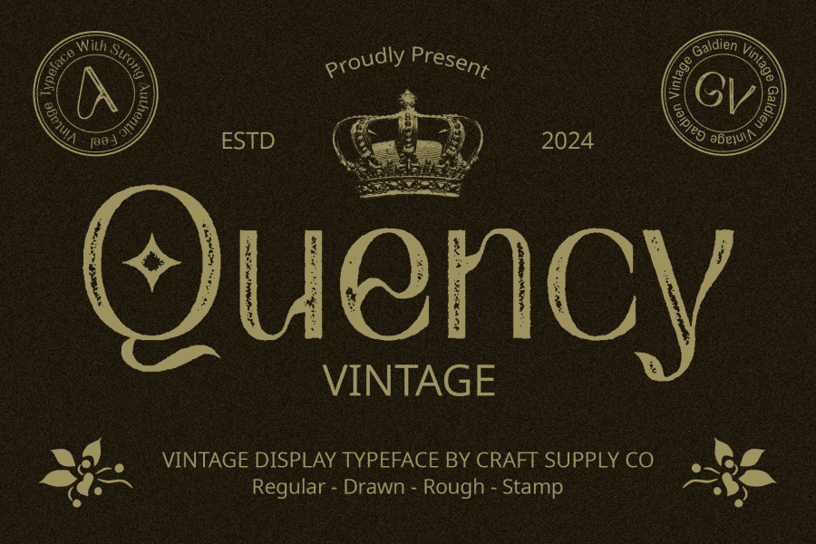Quency Vintage Demo Font · 1001 Fonts