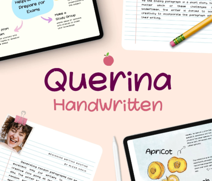 Querina Handwritten Font · 1001 Fonts
