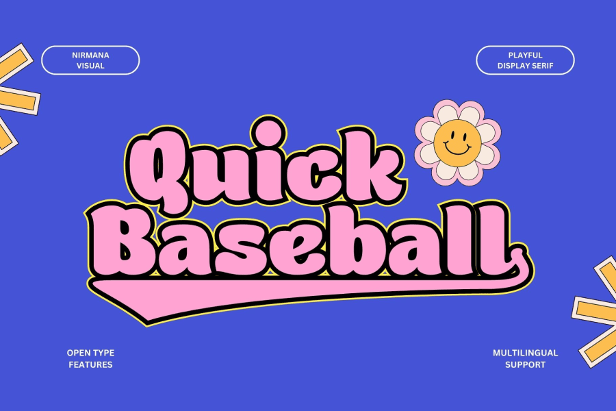 Quick Baseball - Demo Version Font · 1001 Fonts