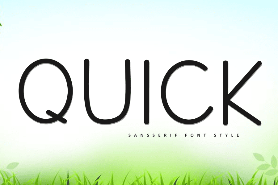 Quick Sans Font · 1001 Fonts
