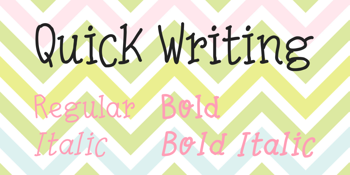 Quick Writing Font Family · 1001 Fonts