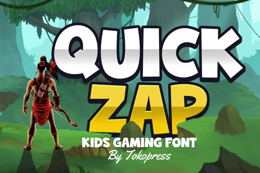 Quick Zap Font · 1001 Fonts