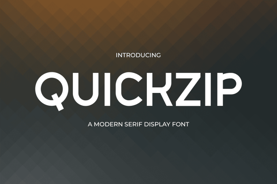 QUICK-ZIP Font · 1001 Fonts