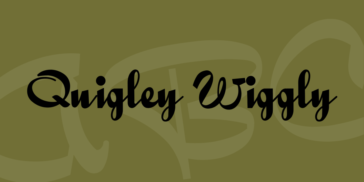 Quigley Wiggly Font · 1001 Fonts