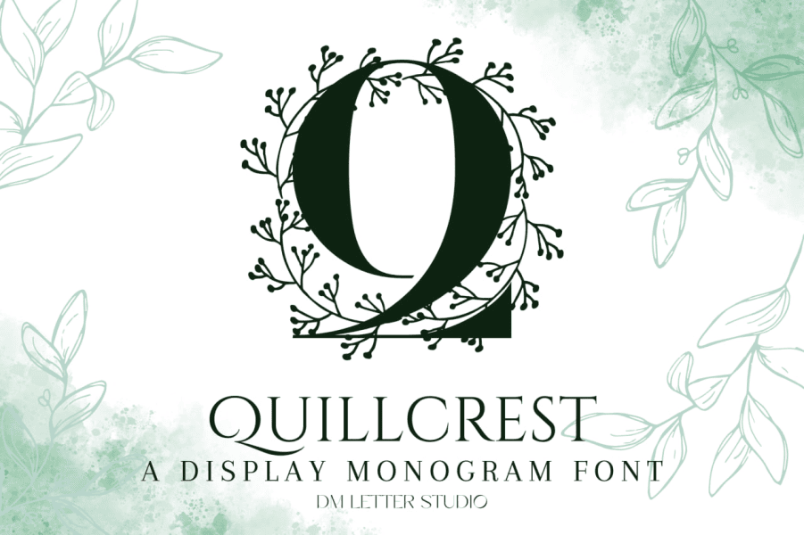 1 Free Boutique Logo, Quillcrest Monogram Font · 1001 Fonts