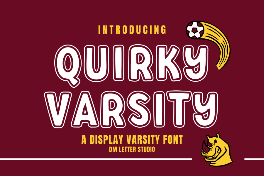 Quirky Varsity Font · 1001 Fonts