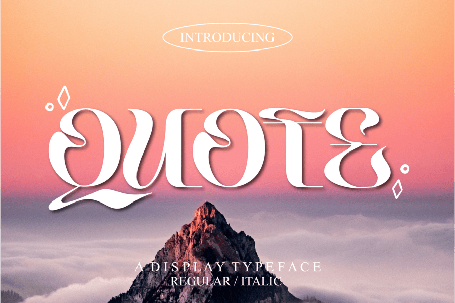 QUOTE DISPLAY DEMO Font · 1001 Fonts