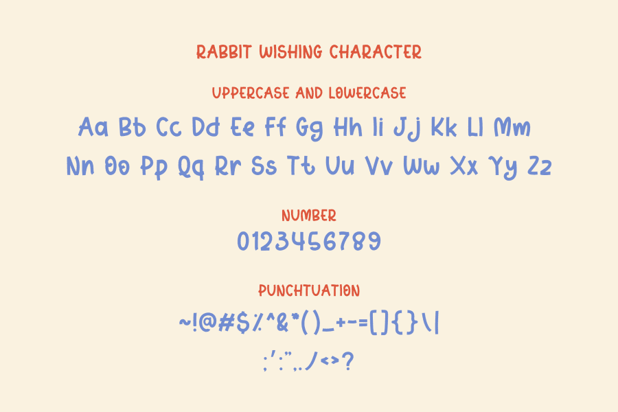 Rabbit Wishing Font · 1001 Fonts