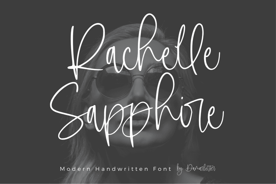 Rachelle Sapphire Font · 1001 Fonts