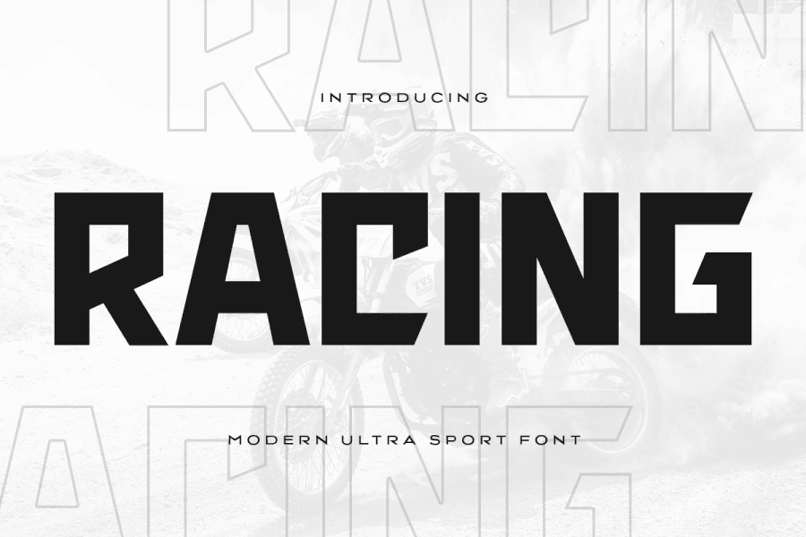 Racing Font · 1001 Fonts