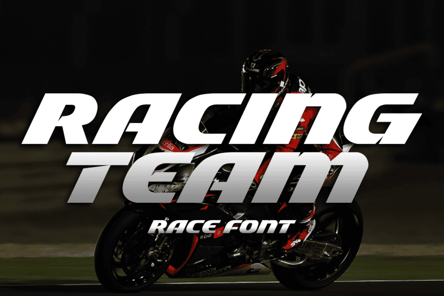 Racing Team Font · 1001 Fonts