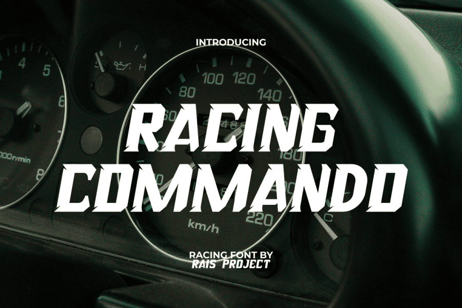 RacingCommandoDemo Font · 1001 Fonts