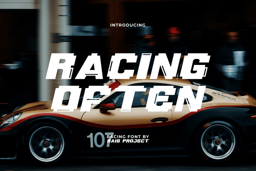 RacingOftenDemo Font · 1001 Fonts