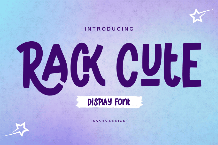 Rack Cute - Personal Use Font · 1001 Fonts