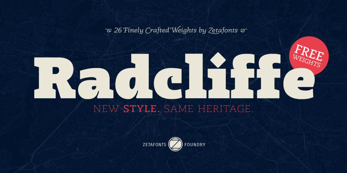 Radcliffe Font Family · 1001 Fonts