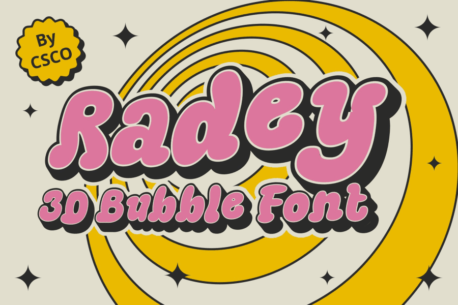 Radey 3D Demo Font · 1001 Fonts