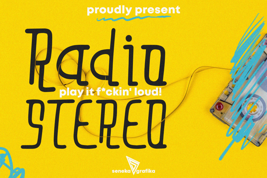 Radio Stereo Font · 1001 Fonts