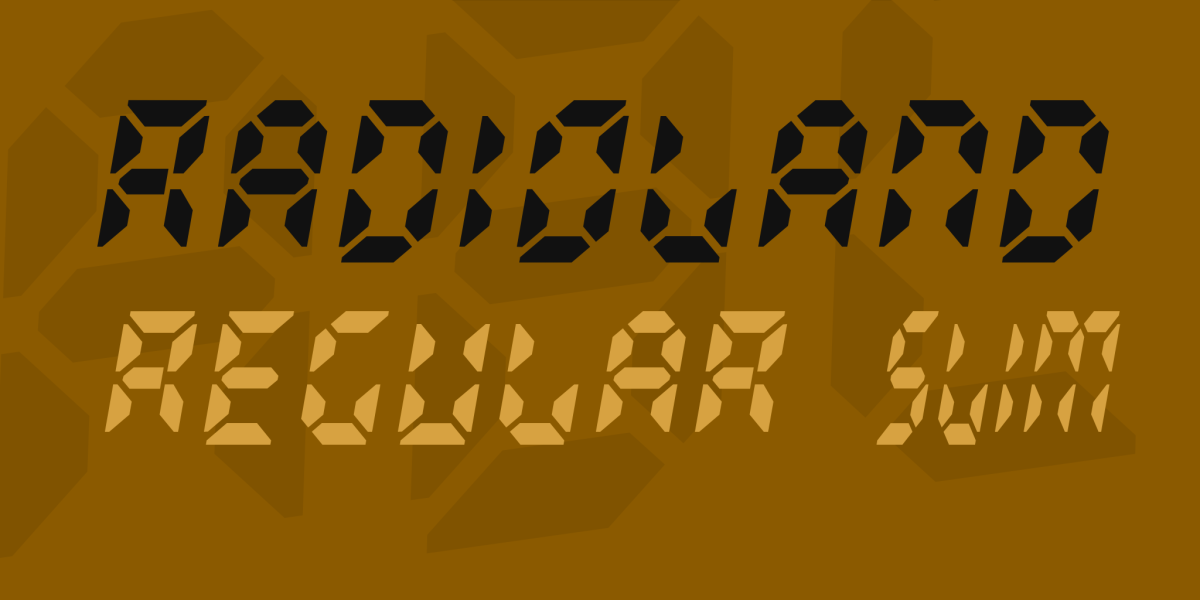 3 Free Caps Only, Lcd, Led Fonts · 1001 Fonts