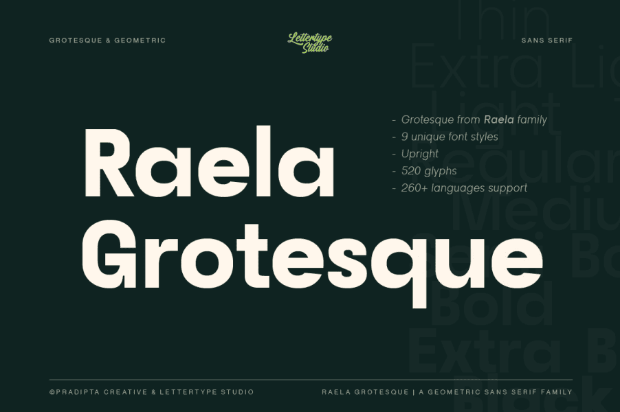 4 Free Minimalist Sans Serif, Multi-weight Fonts · 1001 Fonts