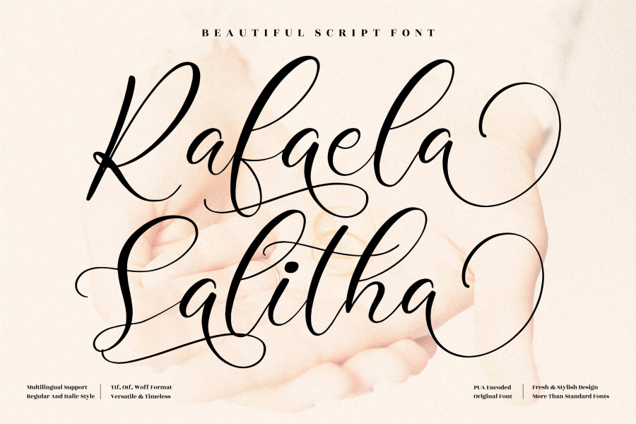 Rafaela Salitha Font Family · 1001 Fonts