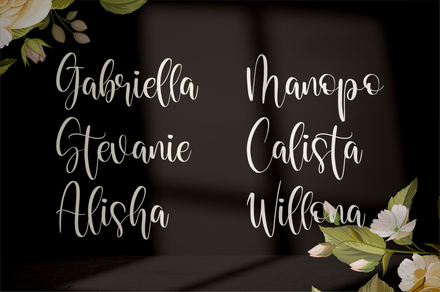 Raflestta Elisha Font Family · 1001 Fonts