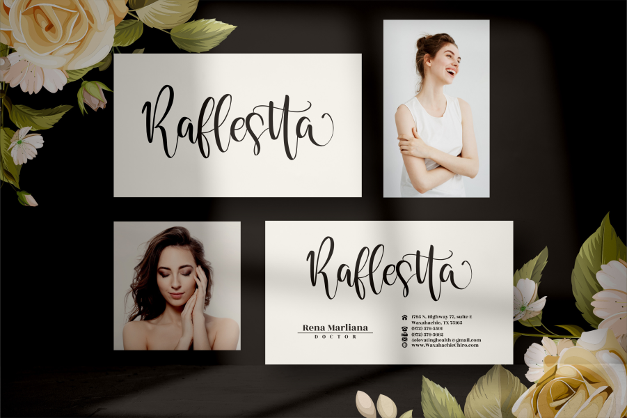 Raflestta Elisha Font Family · 1001 Fonts
