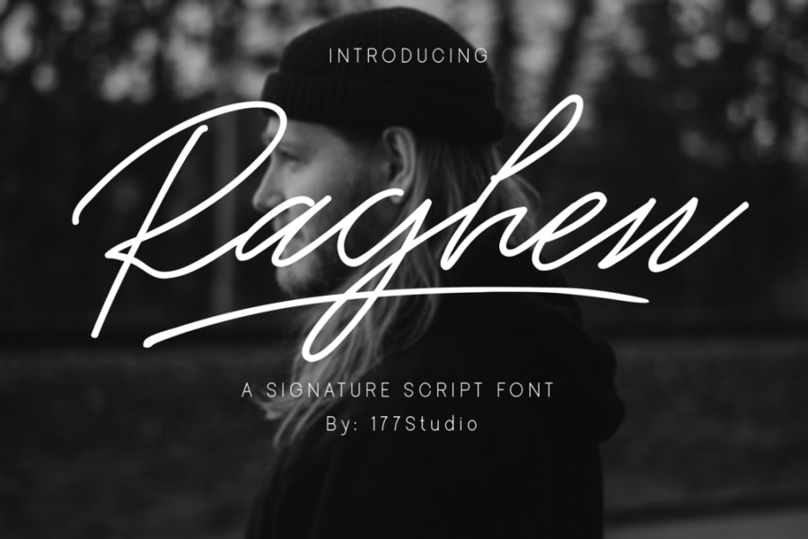 Raghen Script Font · 1001 Fonts