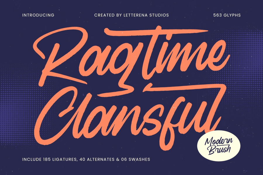 Ragtime Clansful DEMO VERSION Font · 1001 Fonts