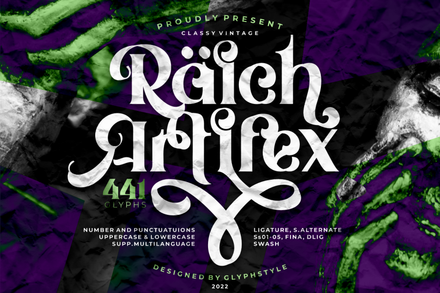 Raich Artifex Demo Font · 1001 Fonts