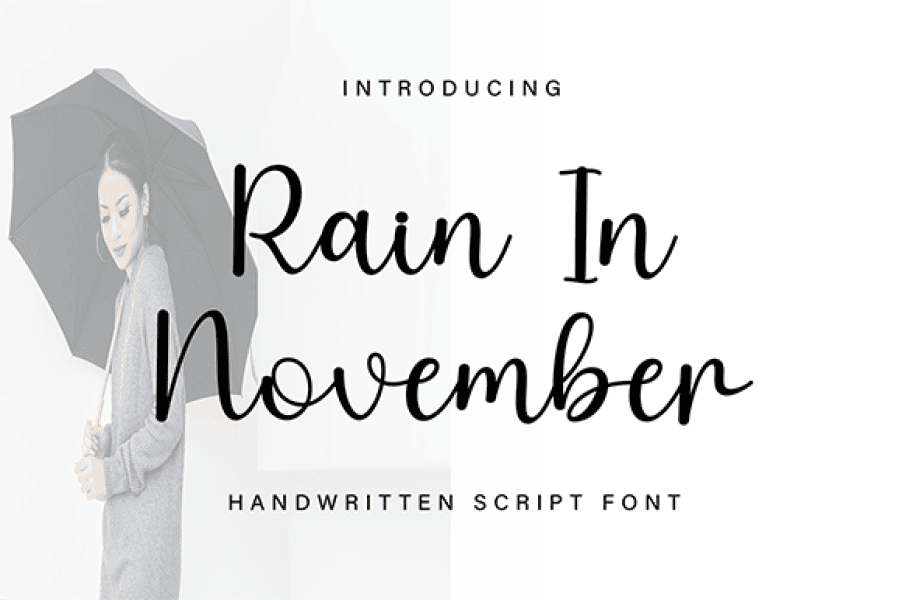 Rain In November Font · 1001 Fonts