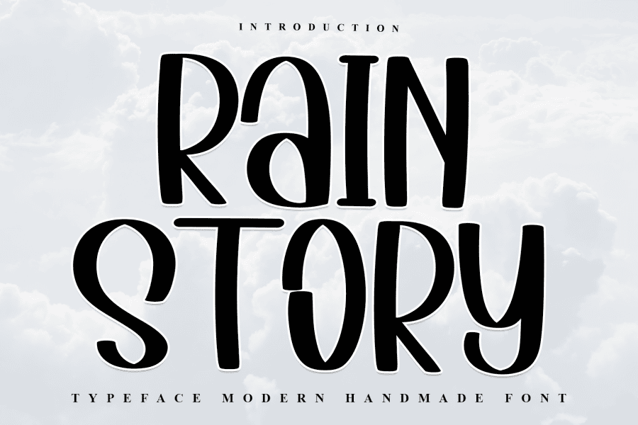 Rain Story Font · 1001 Fonts
