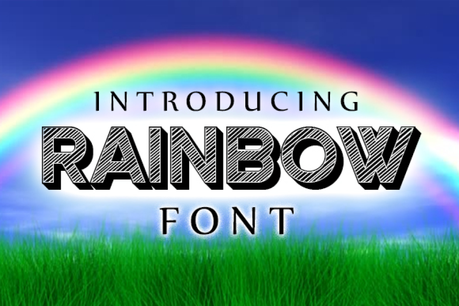 Rainbow Font · 1001 Fonts