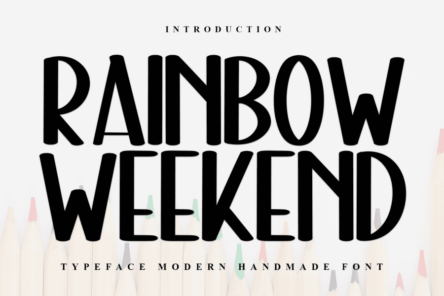 Rainbow Weekend Font · 1001 Fonts