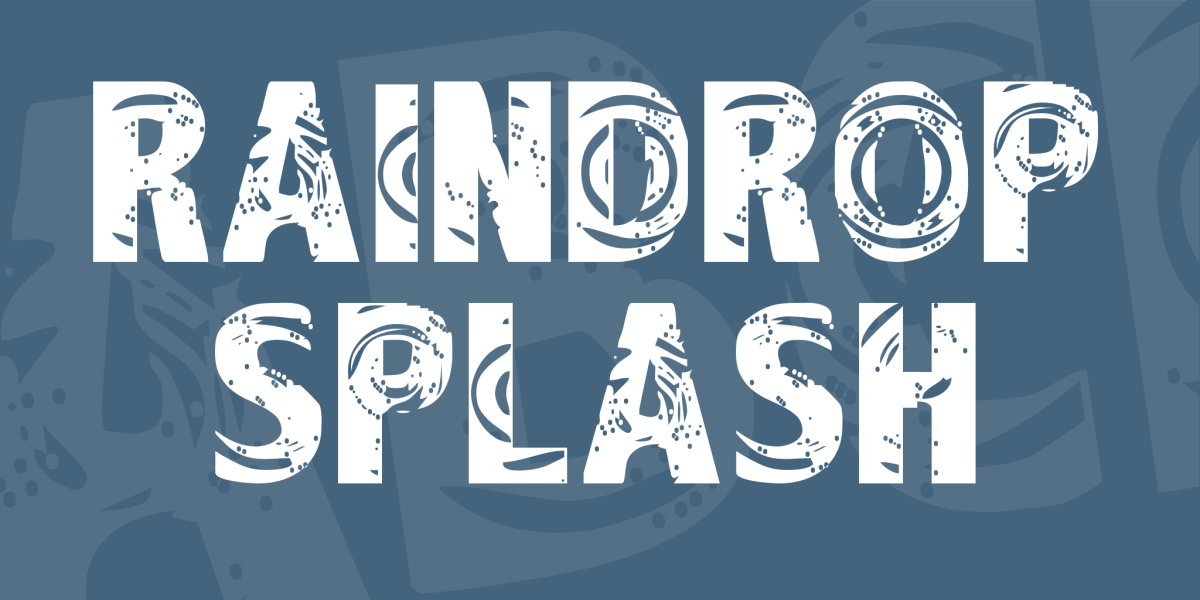 Raindrop Splash Font · 1001 Fonts