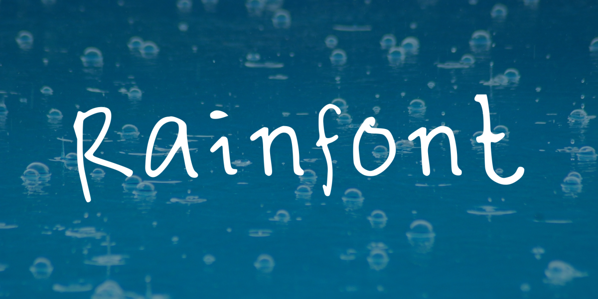 Rainfont Font · 1001 Fonts