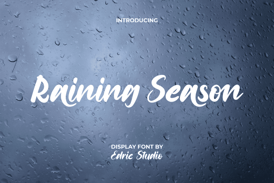 Raining Season Demo Font · 1001 Fonts