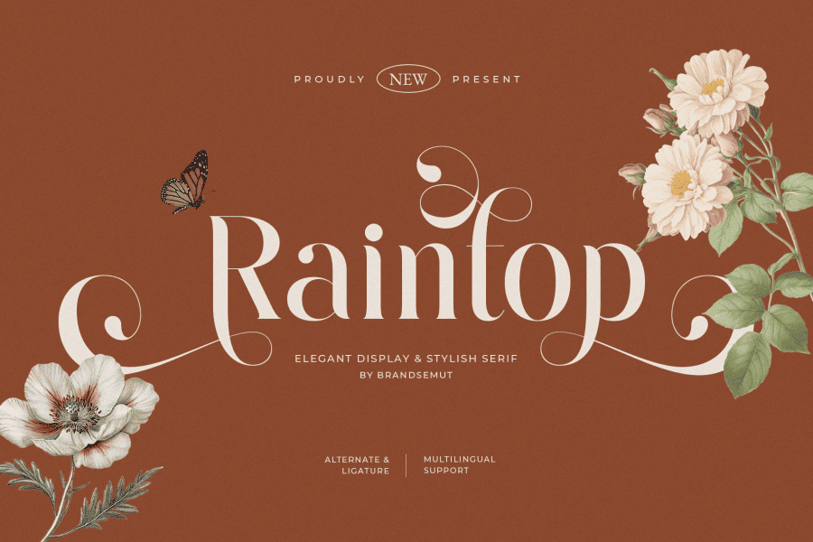 1 Free Floral Serif, Packaging Serif, Wedding Font · 1001 Fonts