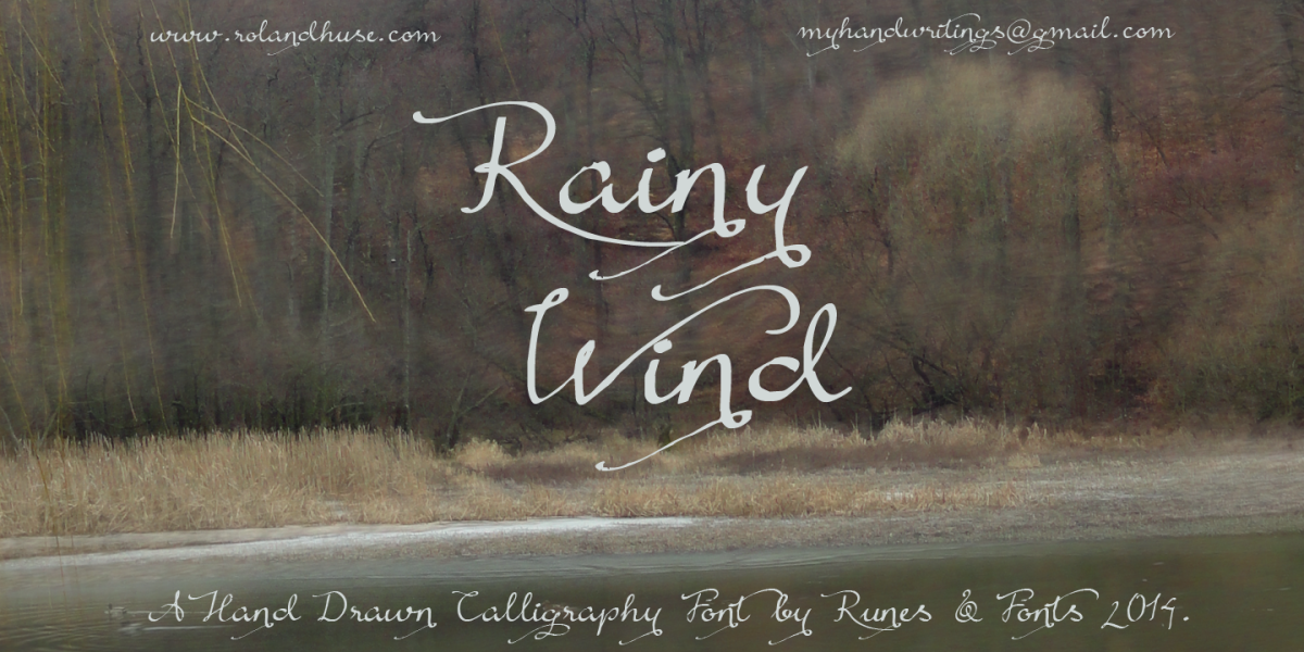 Rainy Wind Font · 1001 Fonts